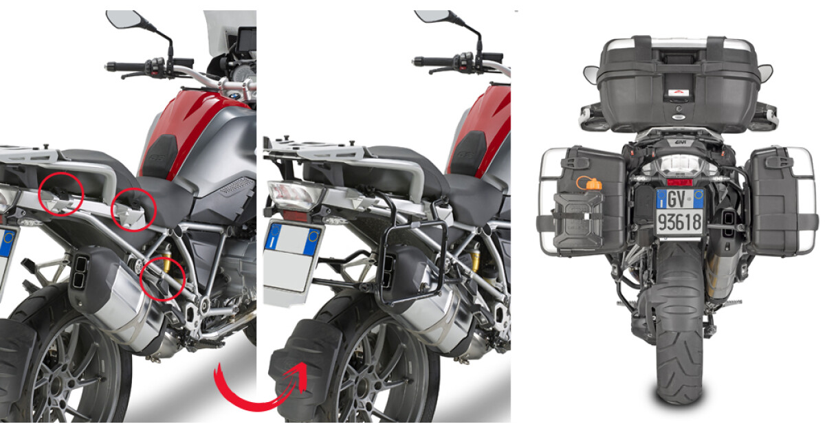 Givi Rapid release tubular side-case holder for MONOKEY® cases BMW ...