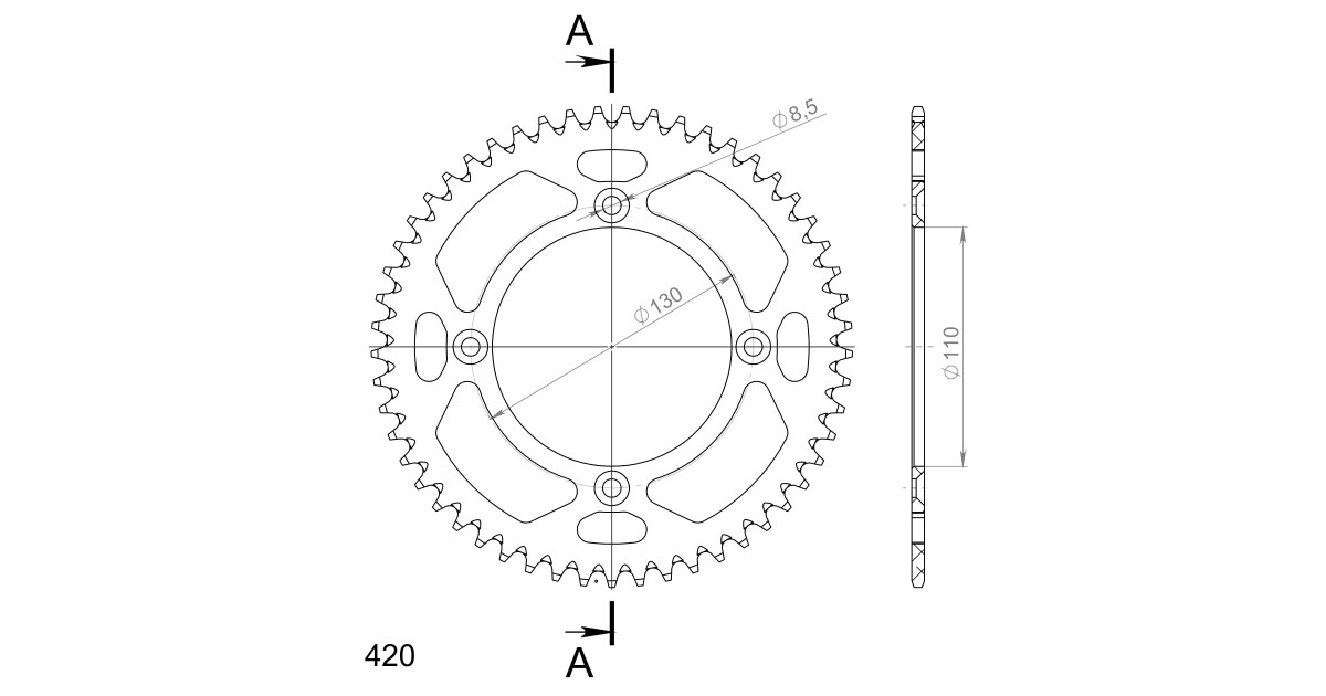 Supersprox Alumiini takaratas RAL-209:53 Musta - 27-3-209-53-0 » Storm ...
