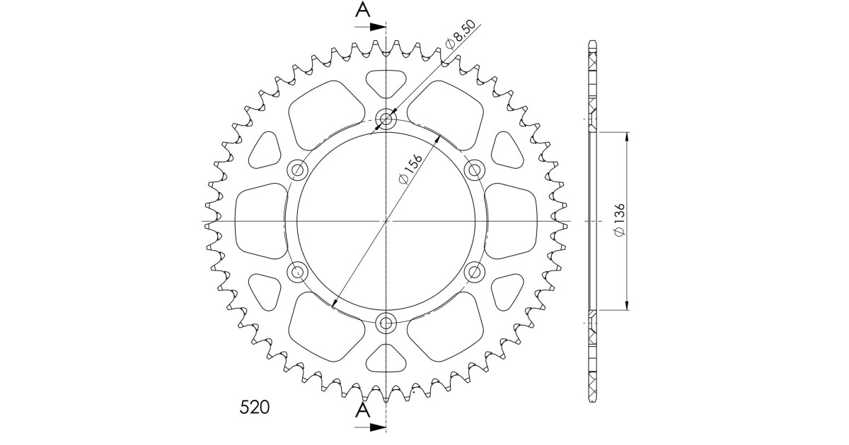Supersprox Alumiini takaratas RAL-1512:52 Kulta - 27-3-1512-52-9 ...
