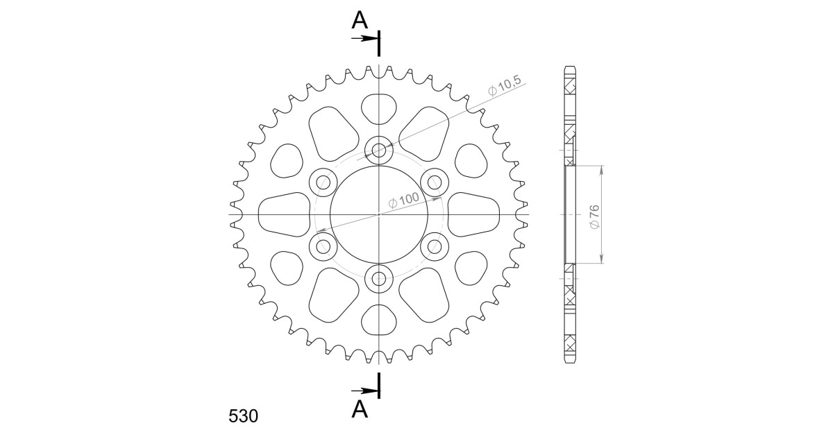 Supersprox Alumiini takaratas RAL-816:44 Musta - 27-3-816-44-0 » Storm ...