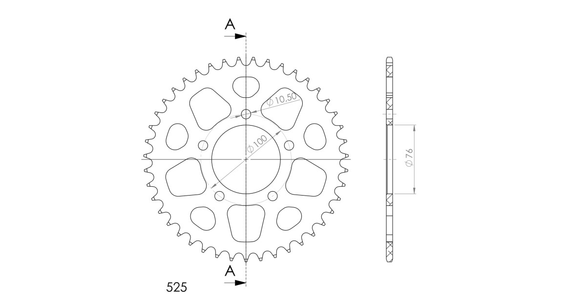 Supersprox Alumiini takaratas RAL-7092:43 Musta - 27-3-7092-43-0 ...