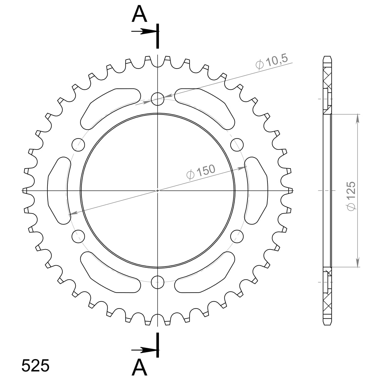 Supersprox Alumiini takaratas RAL-899:42 Musta - 27-3-899-42-0 » Storm ...