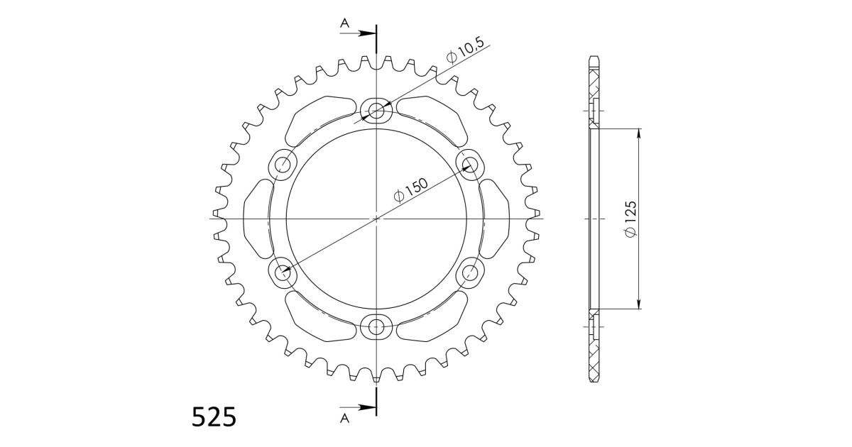 Supersprox Alumiini takaratas RAL-899:43 Musta - 27-3-899-43-0 » Storm ...